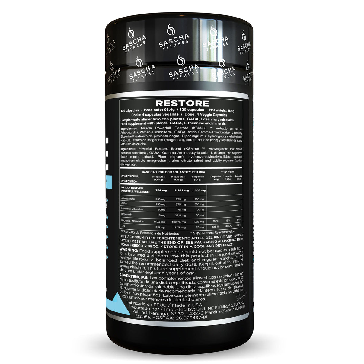 Comprar Restore - Sascha Fitness España