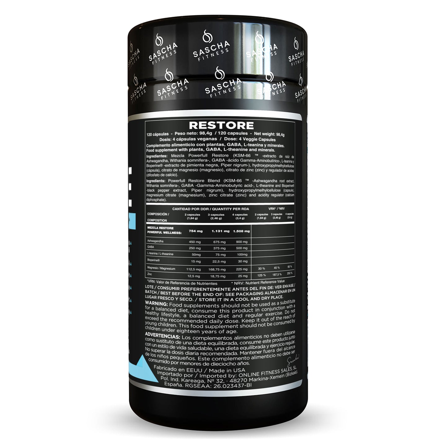 Comprar Restore - Sascha Fitness España